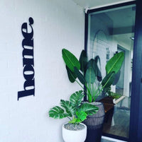 large metal wall word - home sign | entryway decor ideas