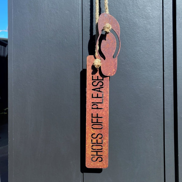 jandal kiwiana wall art for outdoor walls, beach house | NZ