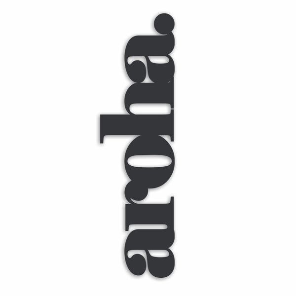 NZ made large aroha Maori word art sign for wall LisaSarah