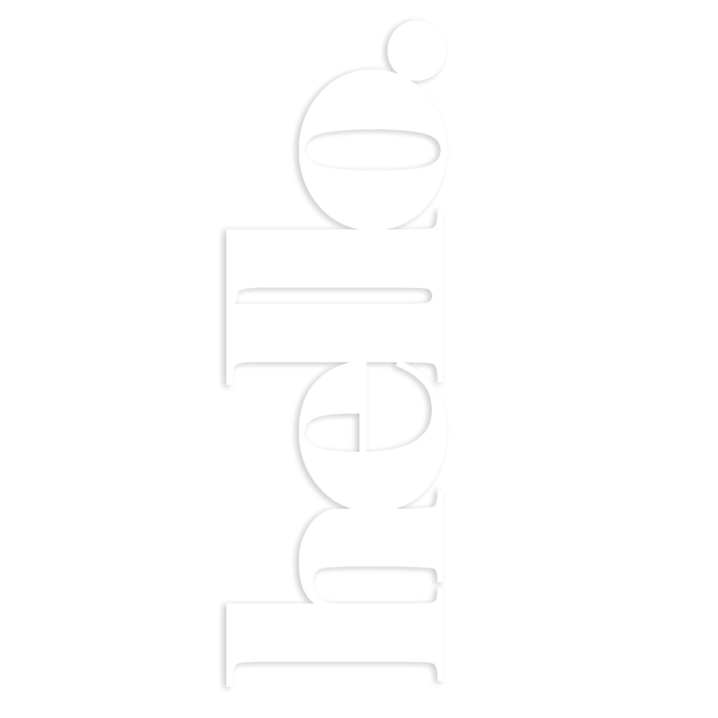 Large hello wall sign or word for front door. NZ wall art.