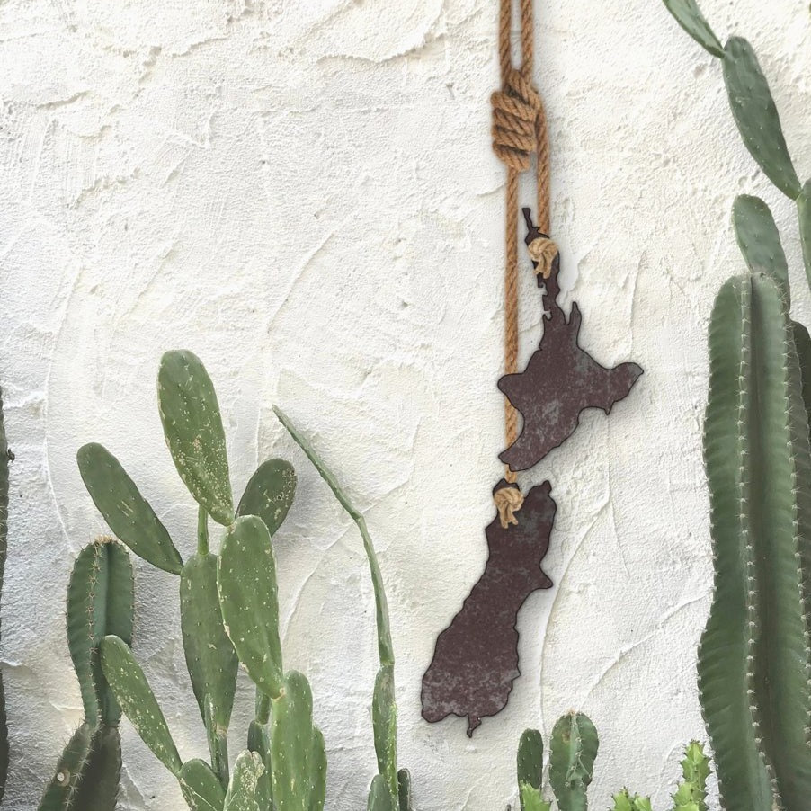 NZ map wall art | New Zealand map art - LisaSarah Steel Designs NZ