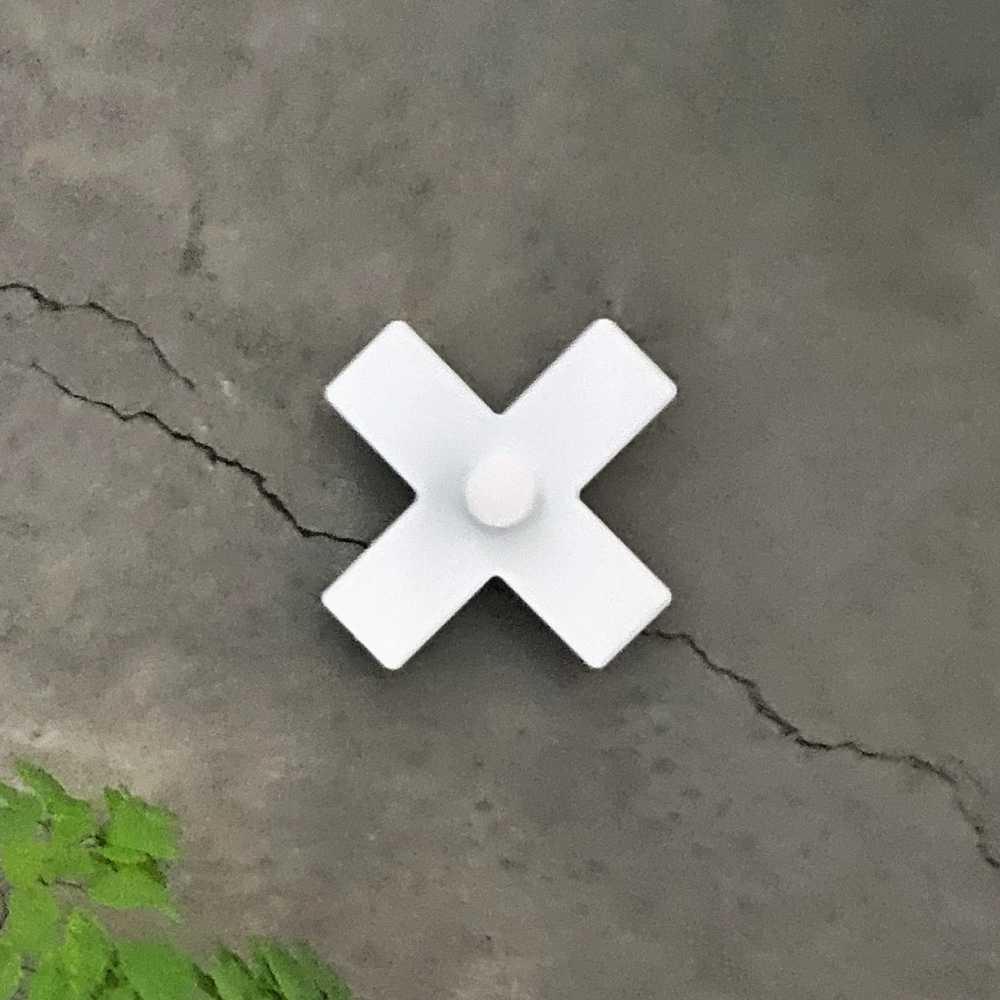 outdoor wall hook cross | white minimalist hook decor NZ
