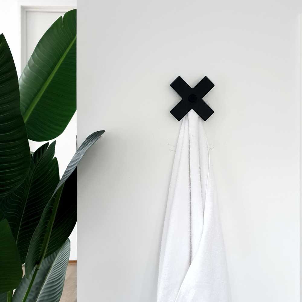 outdoor wall hook cross | white minimalist hook decor NZ