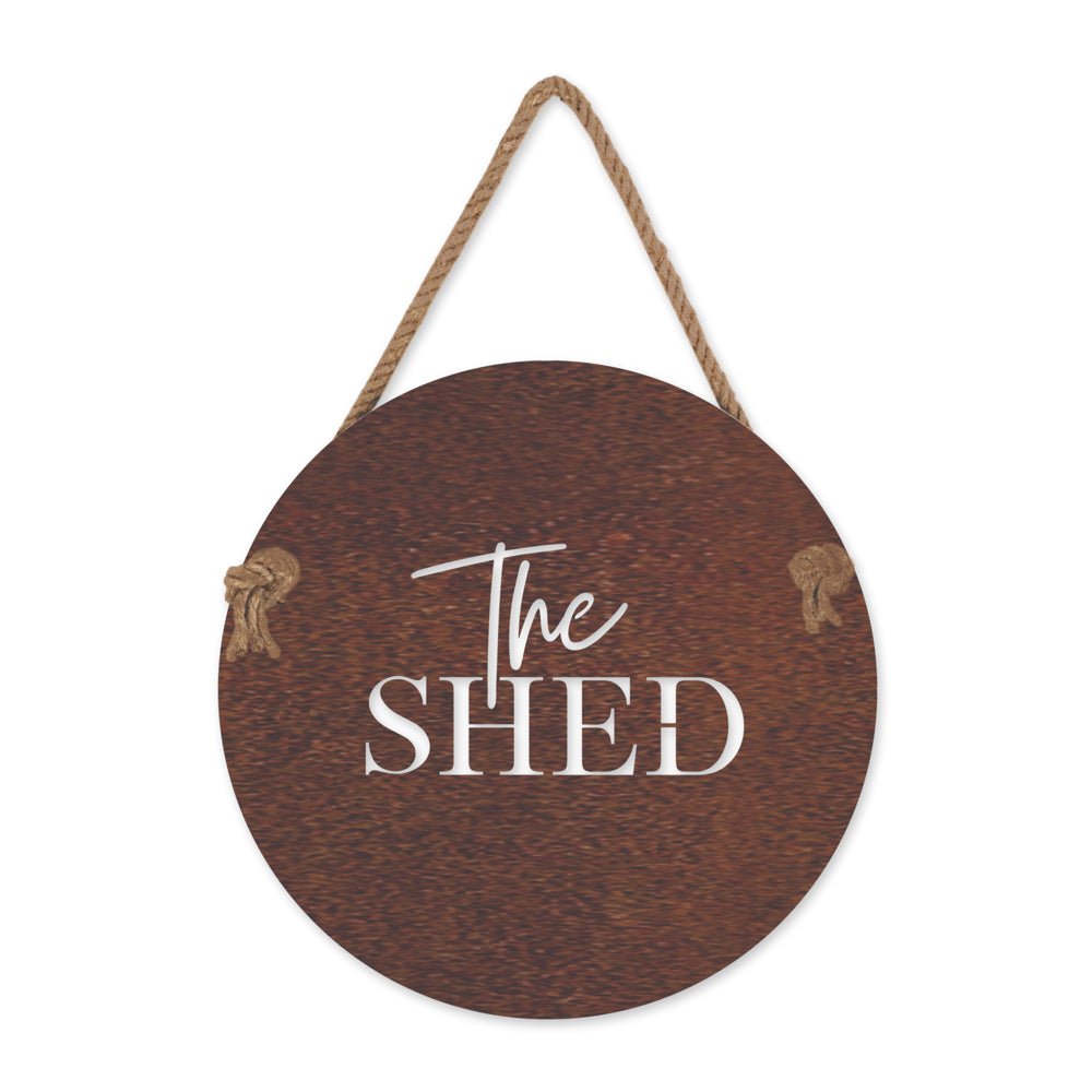 the shed wall sign NZ | garden shed wall art | man cave